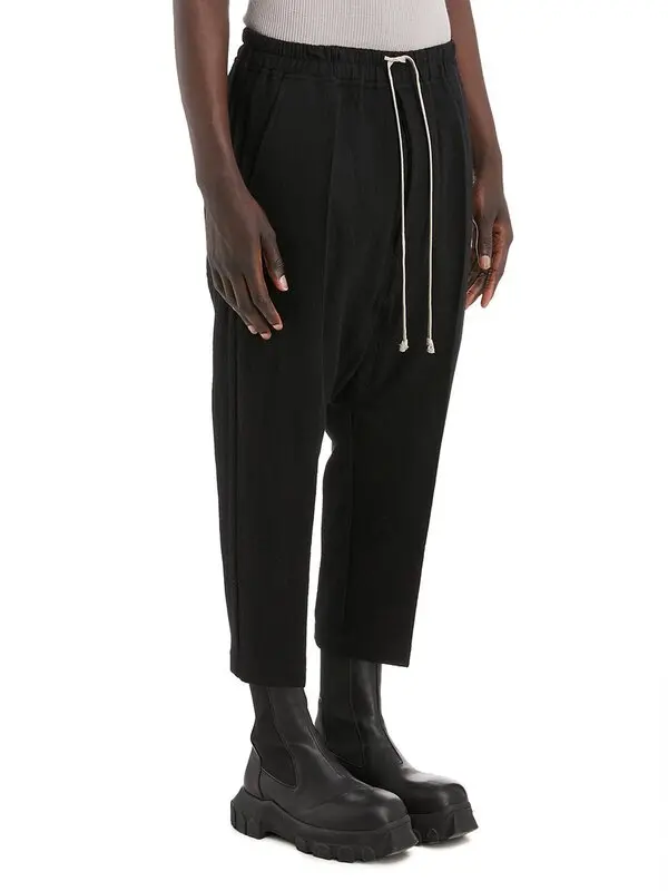 Rick Owens Drop Crotch Cropped Trousers