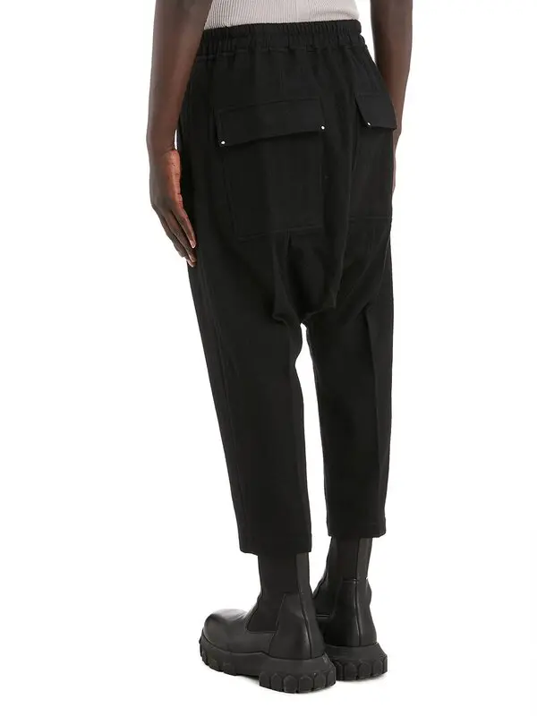 Rick Owens Drop Crotch Cropped Trousers