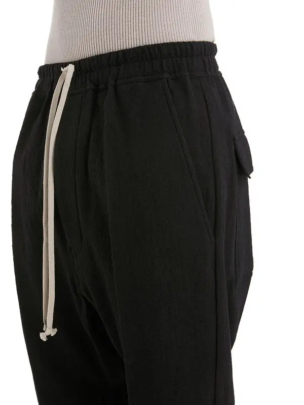 Rick Owens Drop Crotch Cropped Trousers