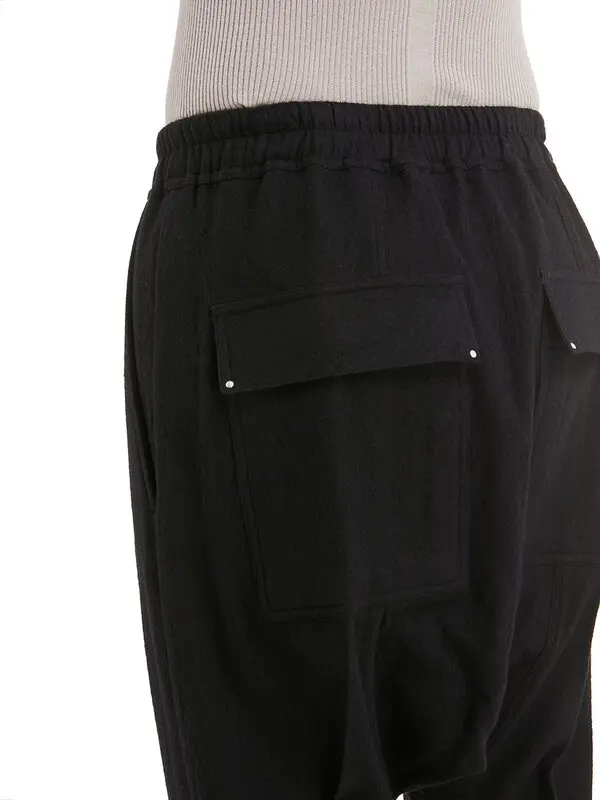 Rick Owens Drop Crotch Cropped Trousers