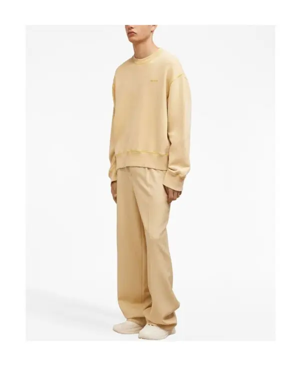 AMI Paris Logo Embroidered Cotton Sweatshirt