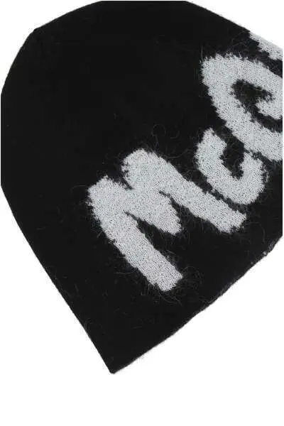Alexander McQueen Logo Intarsia Knitted Beanie