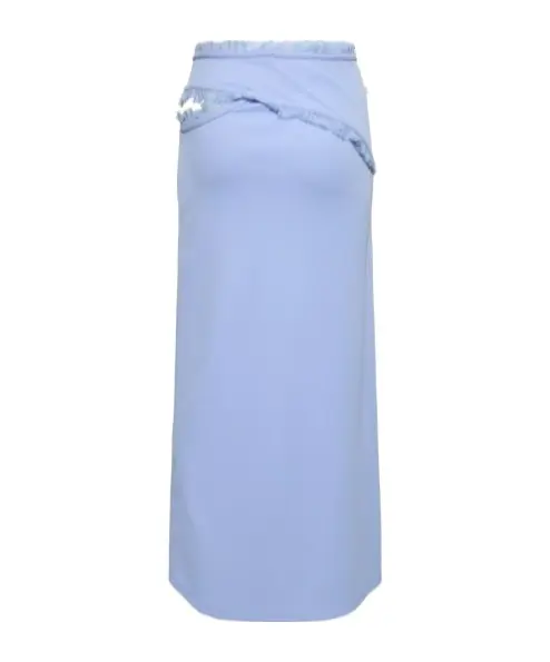 Christopher Esber Ruffle Trim Lace Skirt