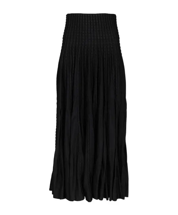 Alaïa Textured Knit Skirt