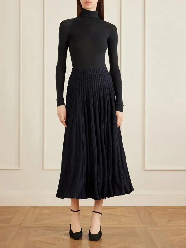 Alaïa Textured Knit Skirt