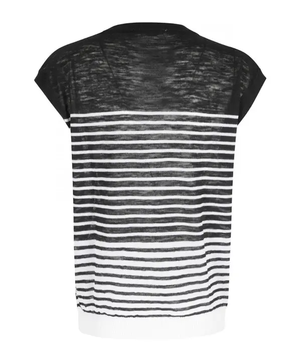 ROBERTO COLLINA Striped T-shirt - Black
