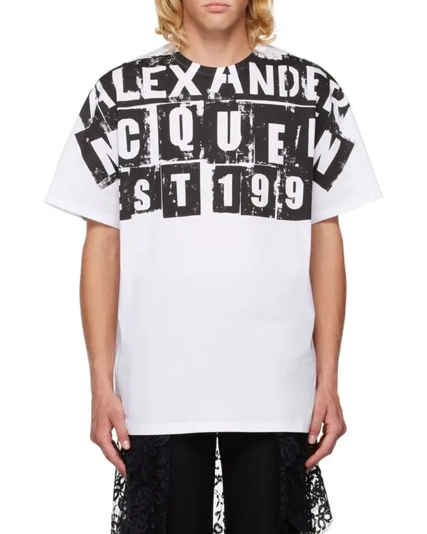 Alexander McQueen Logo Printed Crewneck T-shirt