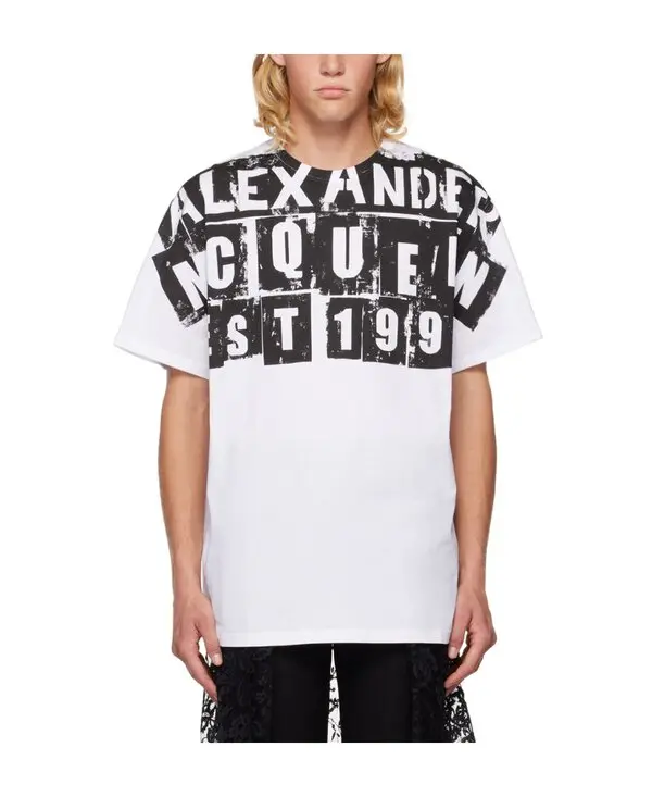 Alexander McQueen Logo Printed Crewneck T-shirt