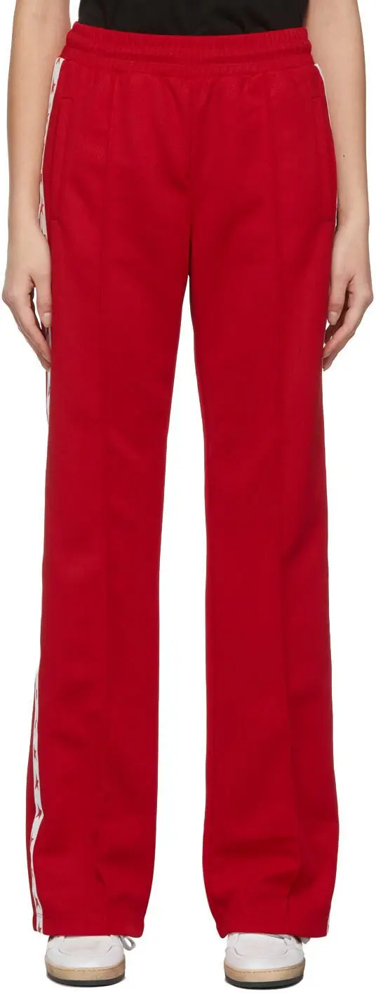 GOLDEN GOOSE Star Tape Trackpants - Red