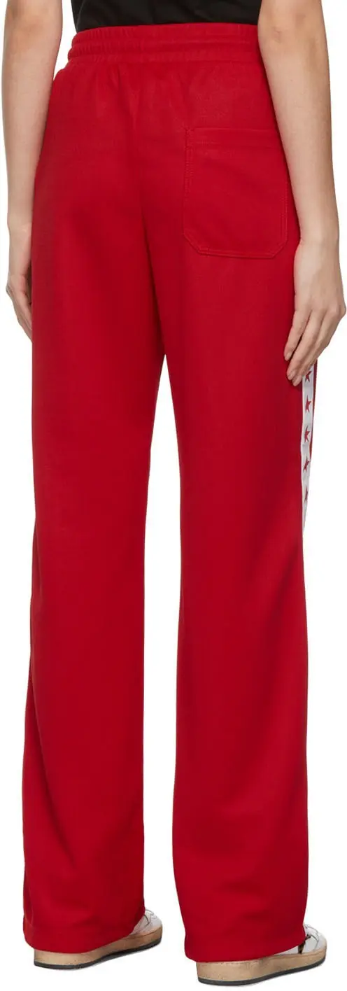 GOLDEN GOOSE Star Tape Trackpants - Red