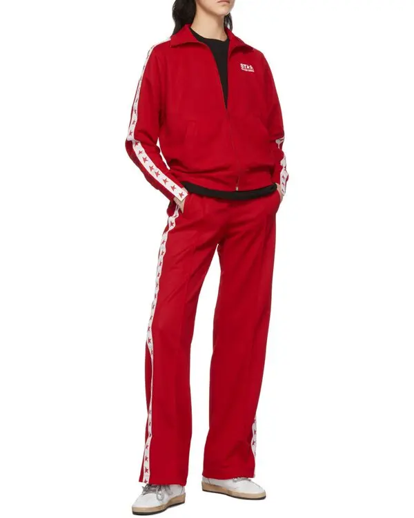 GOLDEN GOOSE Star Tape Trackpants - Red