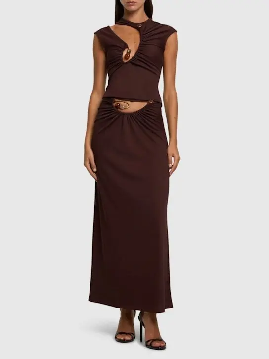 Christopher Esber Spiral Crystal Compact Skirt