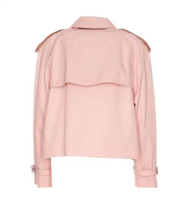 Burberry Gabardine Cropped Trench Coat
