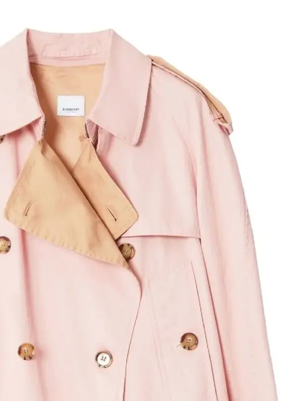 Burberry Gabardine Cropped Trench Coat