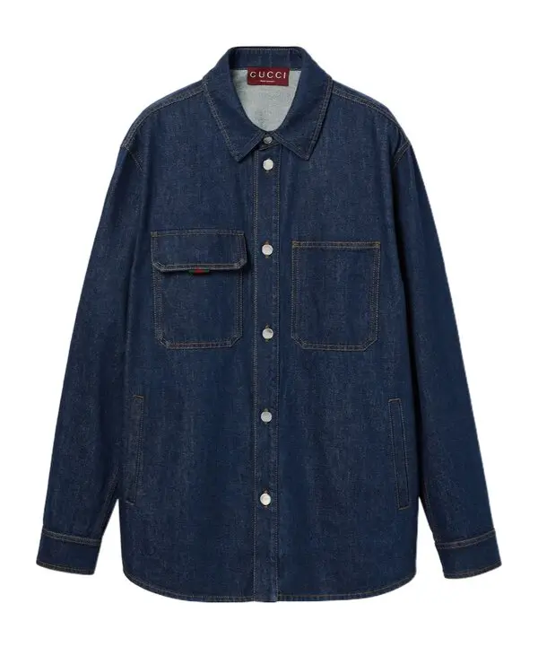 Gucci Relaxed Fit Denim Shirt
