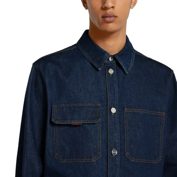 Gucci Relaxed Fit Denim Shirt