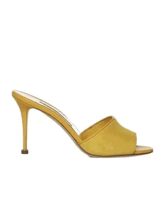 Manolo Blahnik Peep Toe 90mm Mules - Multicolor
