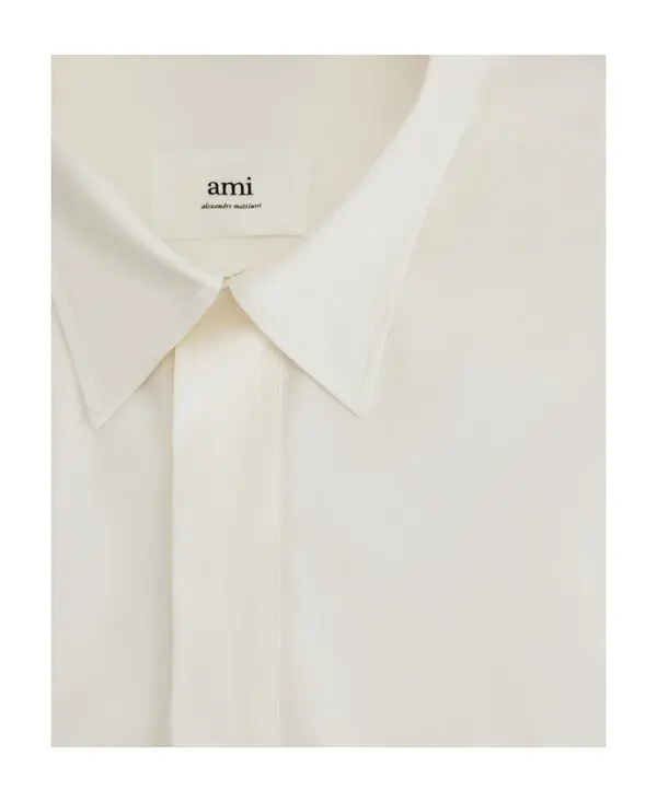 AMI Paris Long-sleeved Shirt Dress