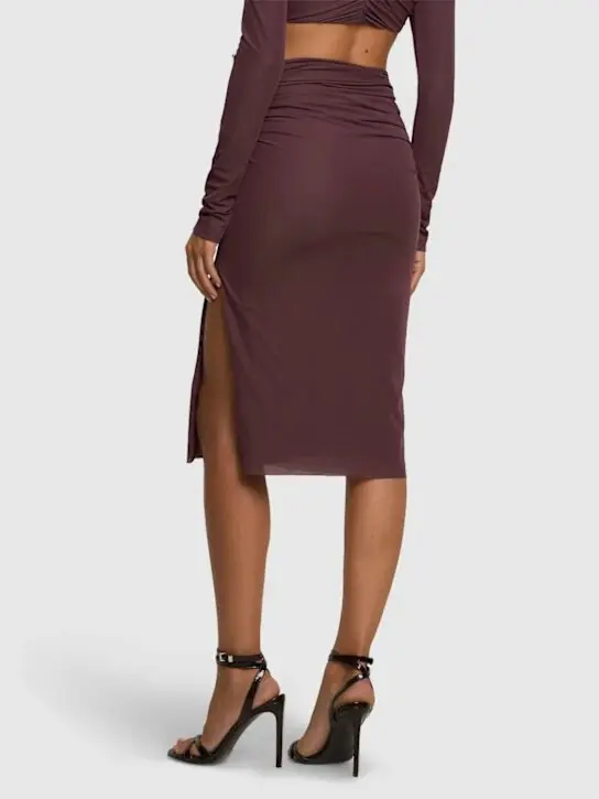 Christopher Esber Perspective Knitted Midi Skirt