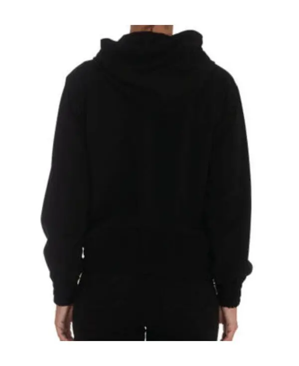 Miu Miu Logo Patch Cotton Hoodie