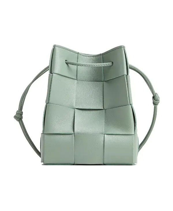 Bottega Veneta Cassette Small Shoulder Bag - Gray