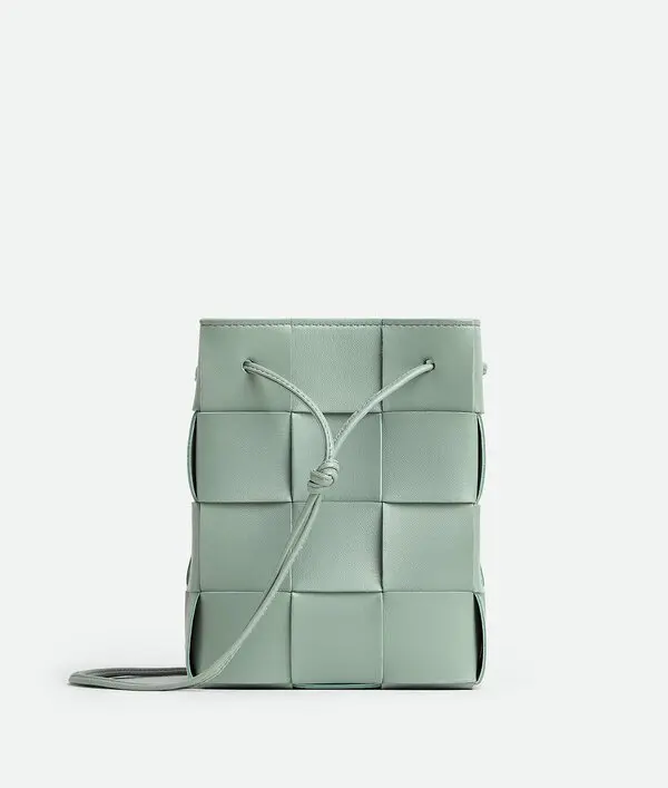 Bottega Veneta Cassette Small Shoulder Bag - Gray