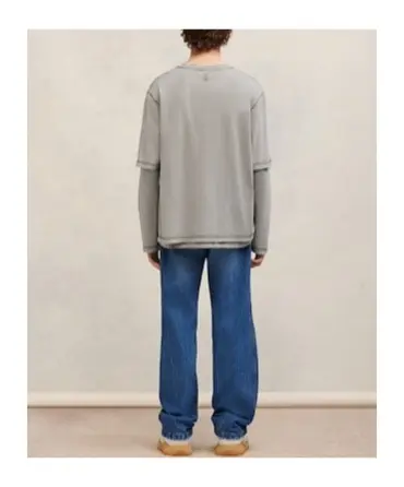 Ami Double-layered Logo Sweatshirt