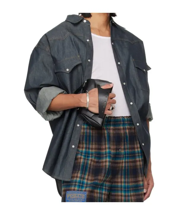 MAISON MARGIELA Flap Chest-pocketed Buttoned Denim Shirt