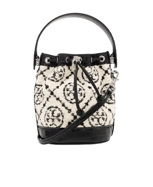 Tory Burch Mini Bouclé Bucket Bag
