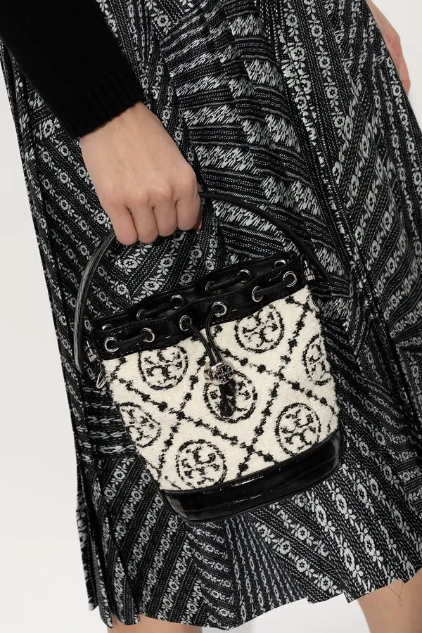 Tory Burch Mini Bouclé Bucket Bag