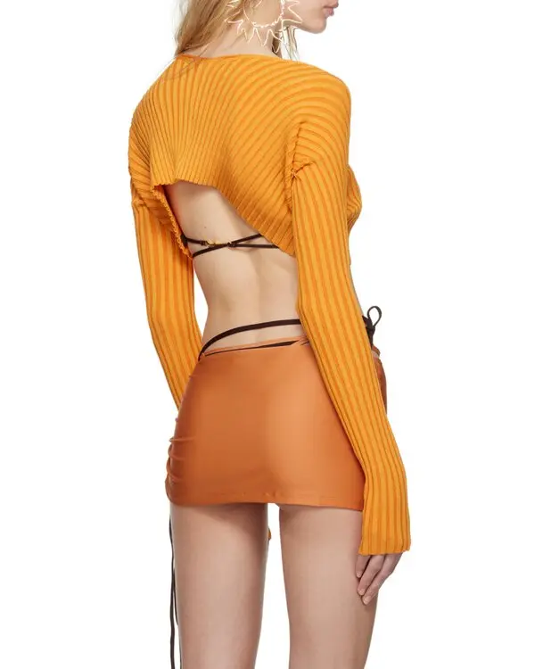 Jacquemus Cropped Cardigan With Logo Embellishment