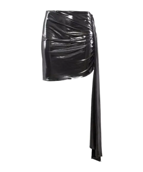 Magda Butrym Asymmetrical Drape Skirt - Black