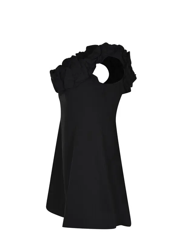 ROTATE BY BIRGER CHRISTENSEN Crepe Ruffled Mini Dress