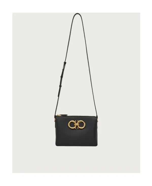 FERRAGAMO Gancini Logo Shoulder Bag