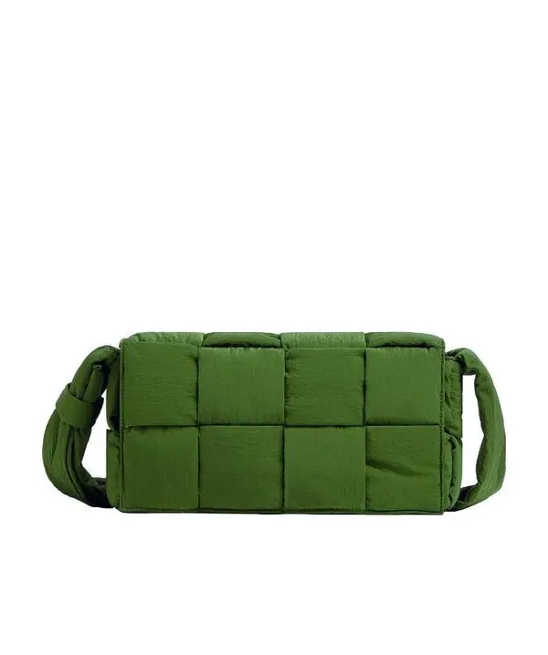 Bottega Veneta Medium Padded Cassette Shoulder Bag - Avocado Green