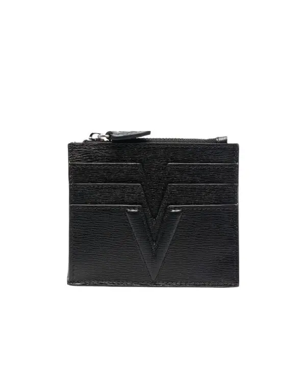 Versace Logo-print Cardholder - Black
