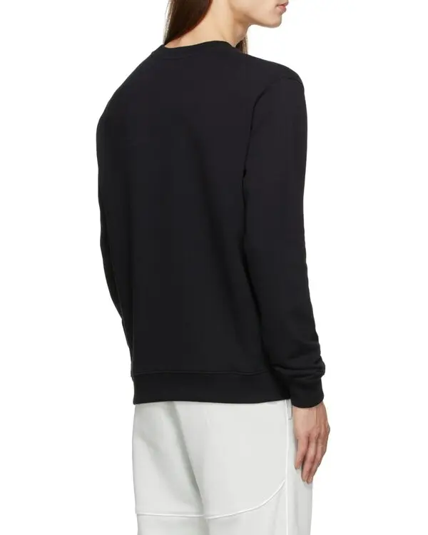 MSGM Logo-print Cotton Sweatshirt - Black