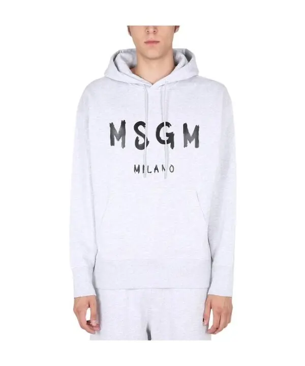 MSGM Logo Print Hoodie