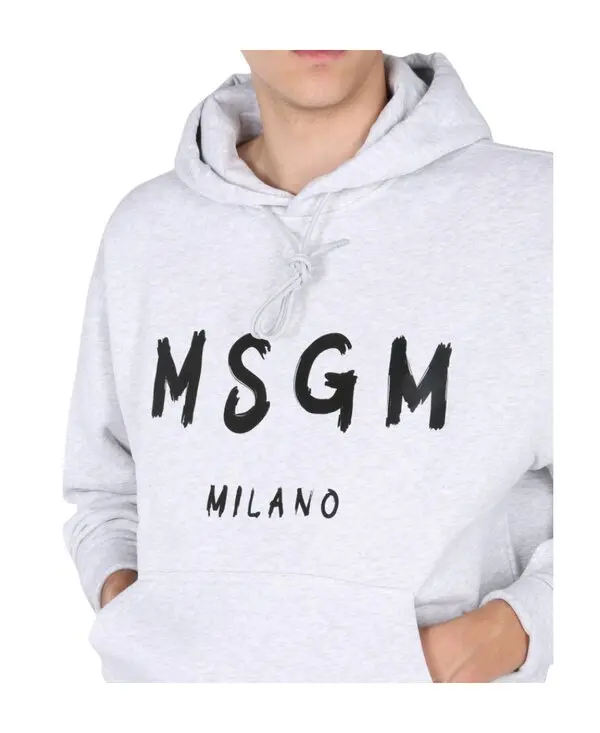 MSGM Logo Print Hoodie