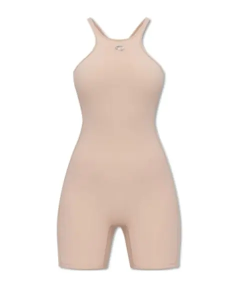 DIESEL® Nydia Utlt Cut-out Oval-d Jumpsuit - Beige