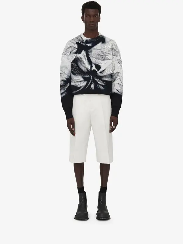 Alexander McQueen Graphic Print Crewneck Sweater