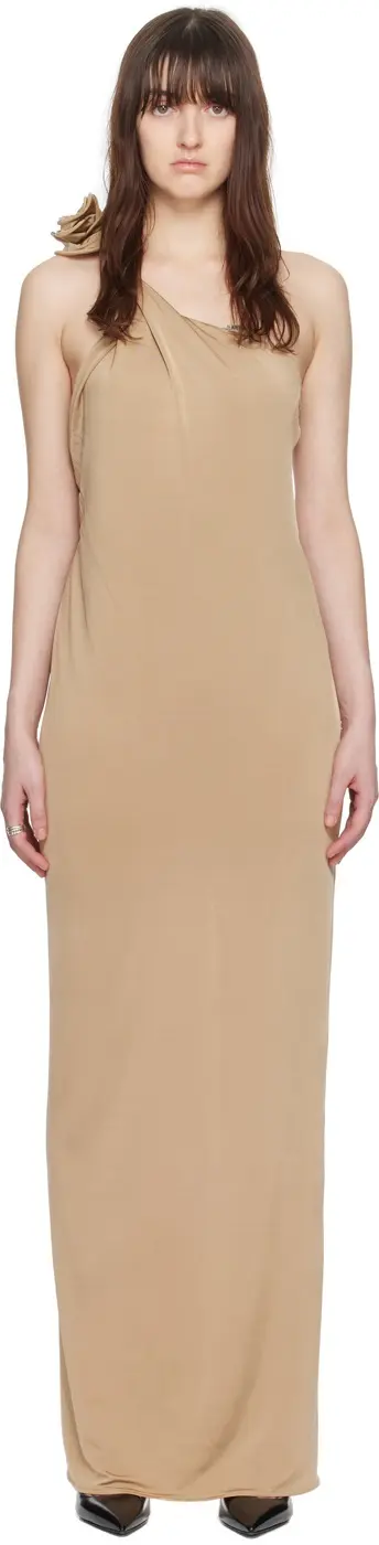 Magda Butrym Flower Embellished Maxi Dress