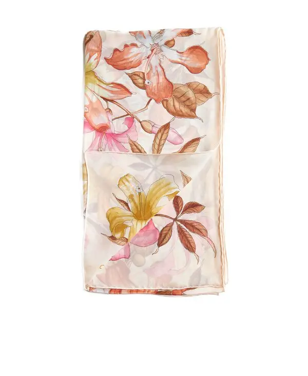 FERRAGAMO Floral Pattern Scarf