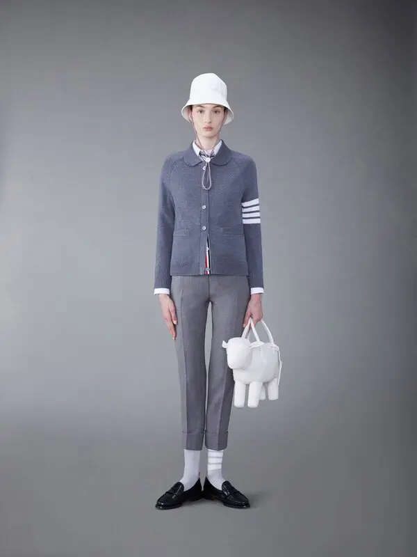 Thom Browne 4-bar Stripe Buttoned Cardigan