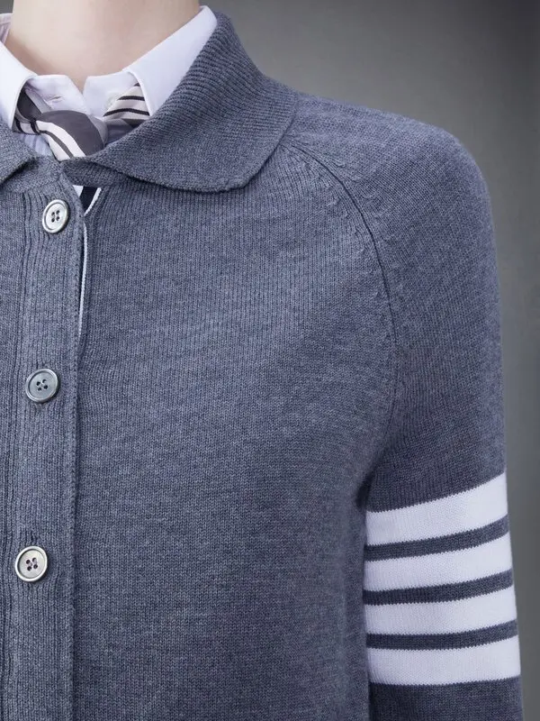 Thom Browne 4-bar Stripe Buttoned Cardigan