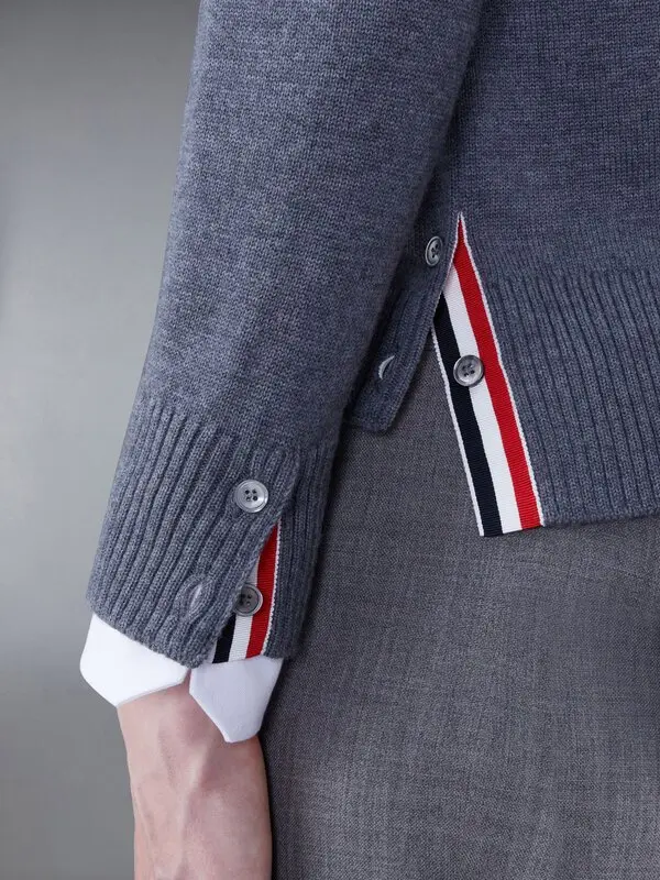 Thom Browne 4-bar Stripe Buttoned Cardigan