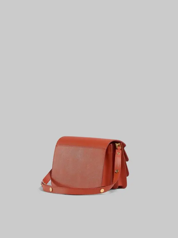 Marni Medium Trunk Saffiano Leather Shoulder Bag