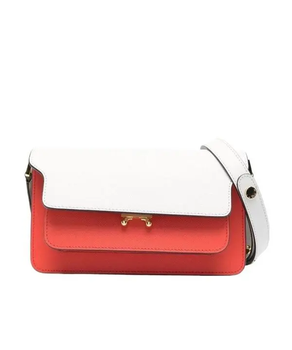 Marni Trunk Colour-block Crossbody Bag - White