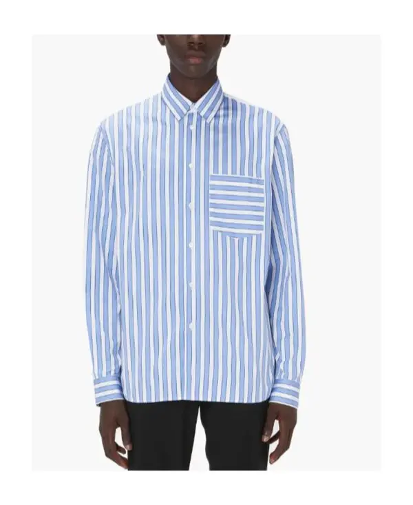 J.W.ANDERSON Jw Anderson Patchwork Striped Classic Shirt