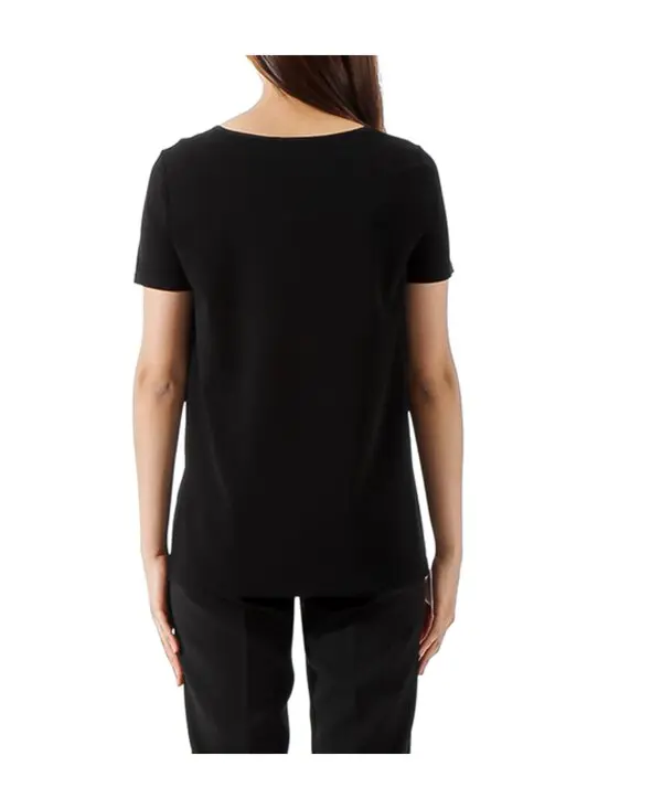 Max Mara Short Sleeve T-shirt With Crossed Front Detail